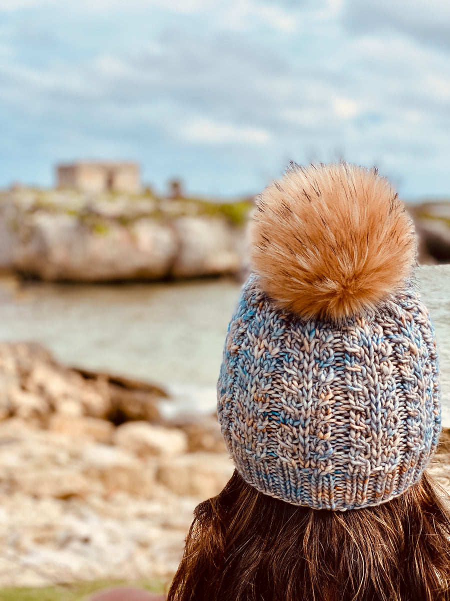 The Faux Shizzle Beanie knit hat PATTERN – RosiePosie Design Co.